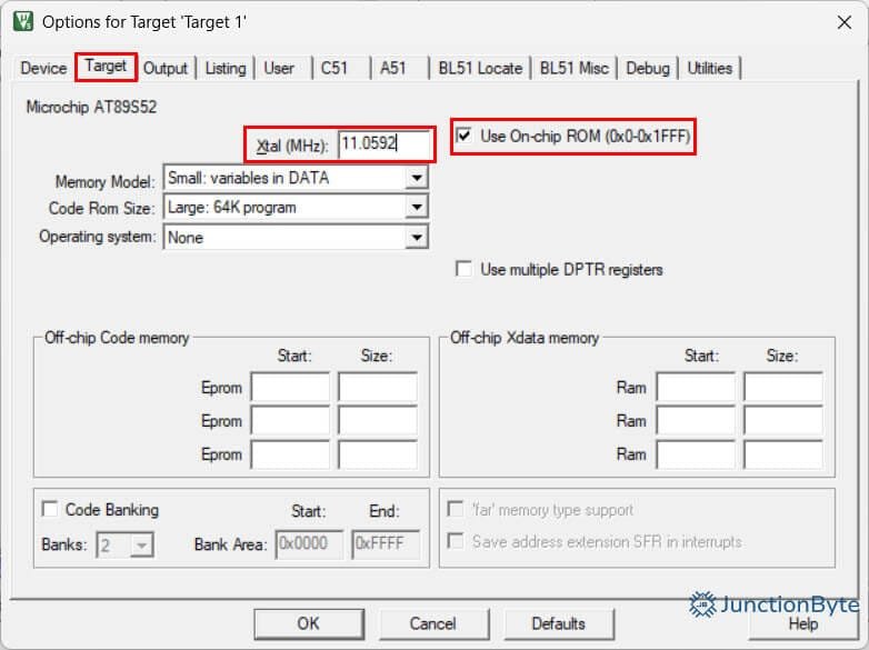 How to Program 8051 Microcontroller in Keil µVision? | JunctionByte