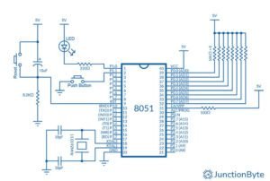 Interfacing Push Button with 8051 Microcontroller | JunctionByte