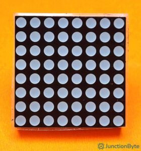 8x8 MAX7219 LED Dot Matrix Display with 8051 Microcontroller