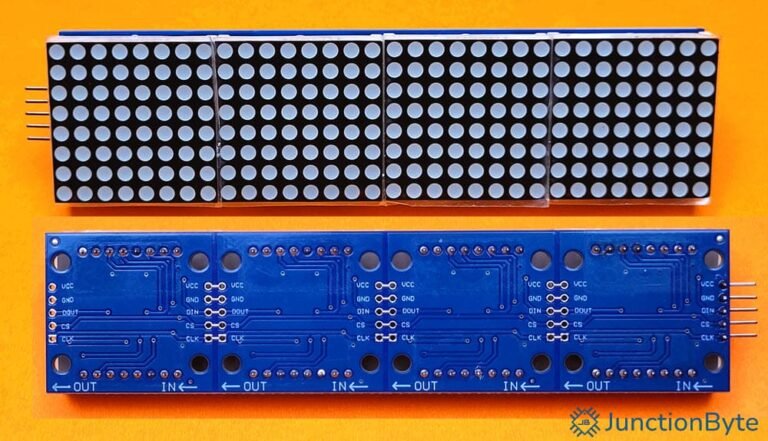 Control MAX7219 8x8 LED Matrix with STM32G4 | JunctionByte