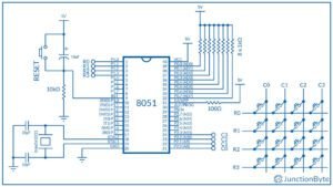 How to Interface a 4x4 Matrix Keypad with an 8051 Microcontroller ...